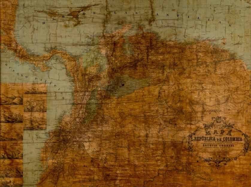 Codazzi, Agustín; Paz, Manuel María : Mapa de la República